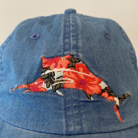 Tommy Bahama | Accessories | Womens Adjustable Denim Sailfish Baseball ...